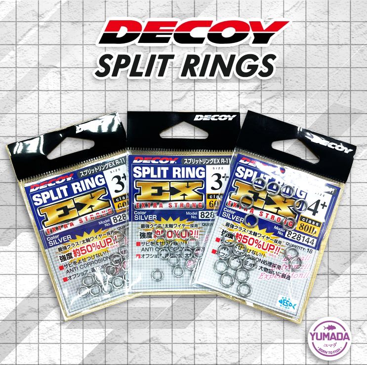 Decoy EX Extra Strong Split Rings | Sizes 3 & 4 | Yumada Fishing, Sports Equipment, Fishing on ...
