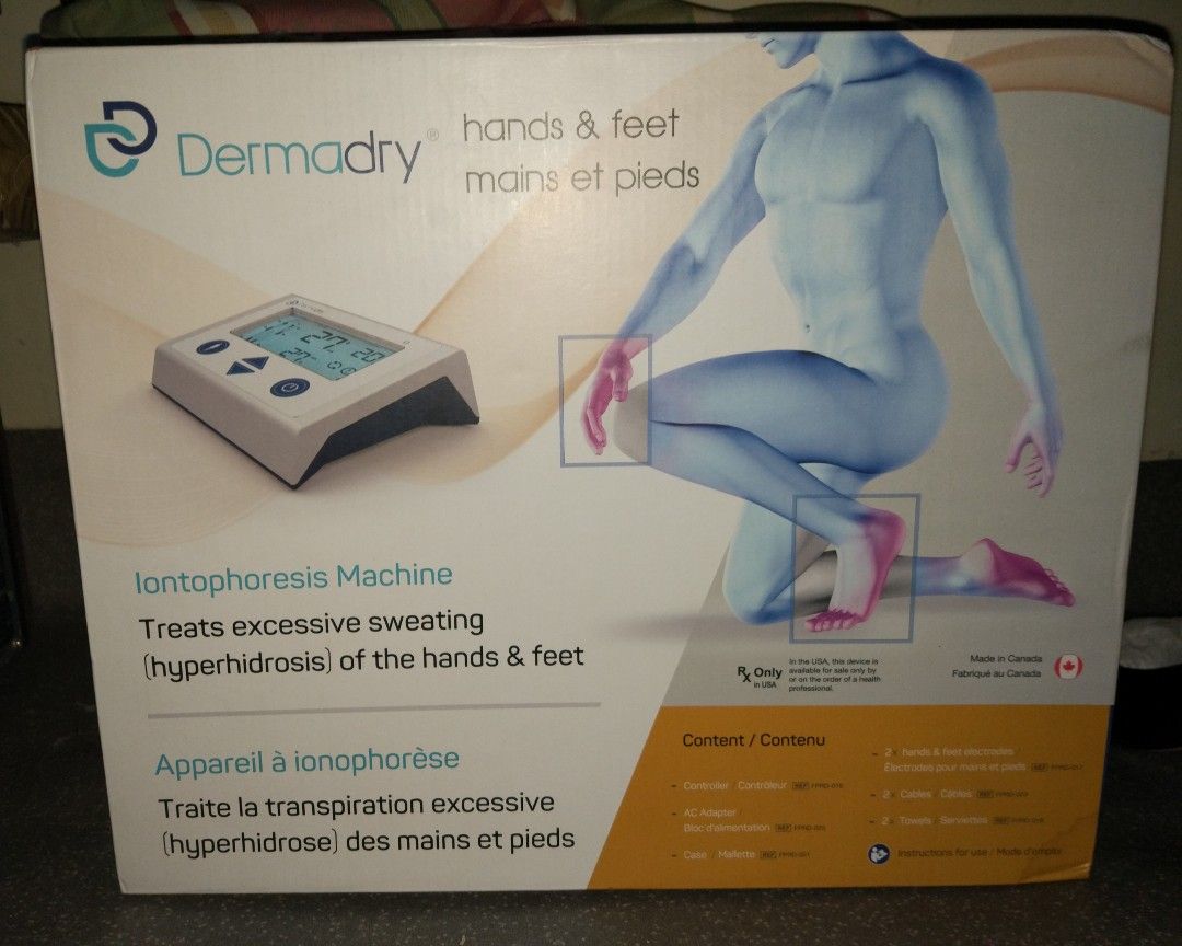 Dermadry Ionthophoresis Machine for Hyperhidrosis (Sweating of Hands ...