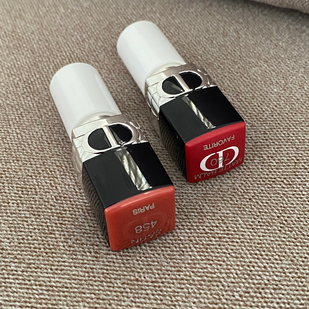 Dior Rouge Dior Satin 458, Matte Balm 760, Beauty & Personal Care, Face ...