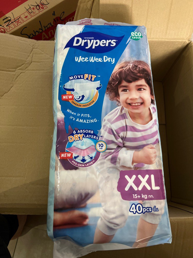 Drypers XXL, Babies & Kids, Bathing & Changing, Diapers & Baby Wipes on ...