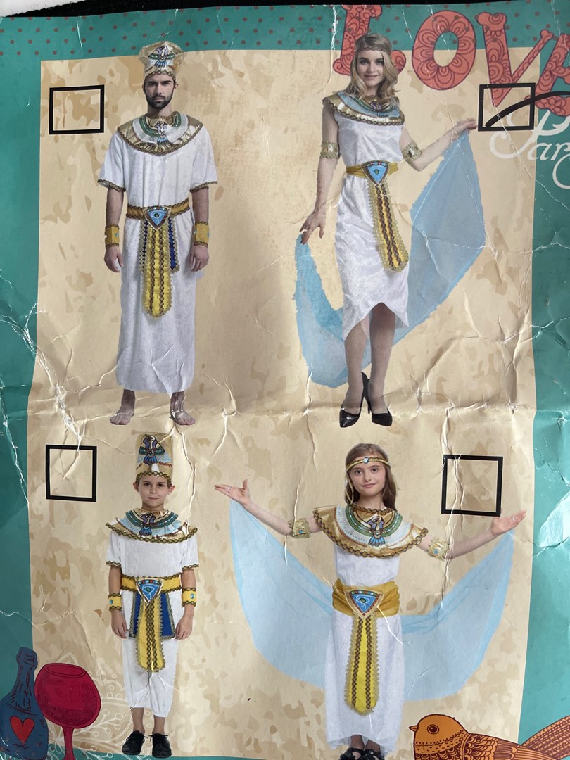 Egypt Costume Lady Set, Women's Fashion, Dresses & Sets, Sets or ...