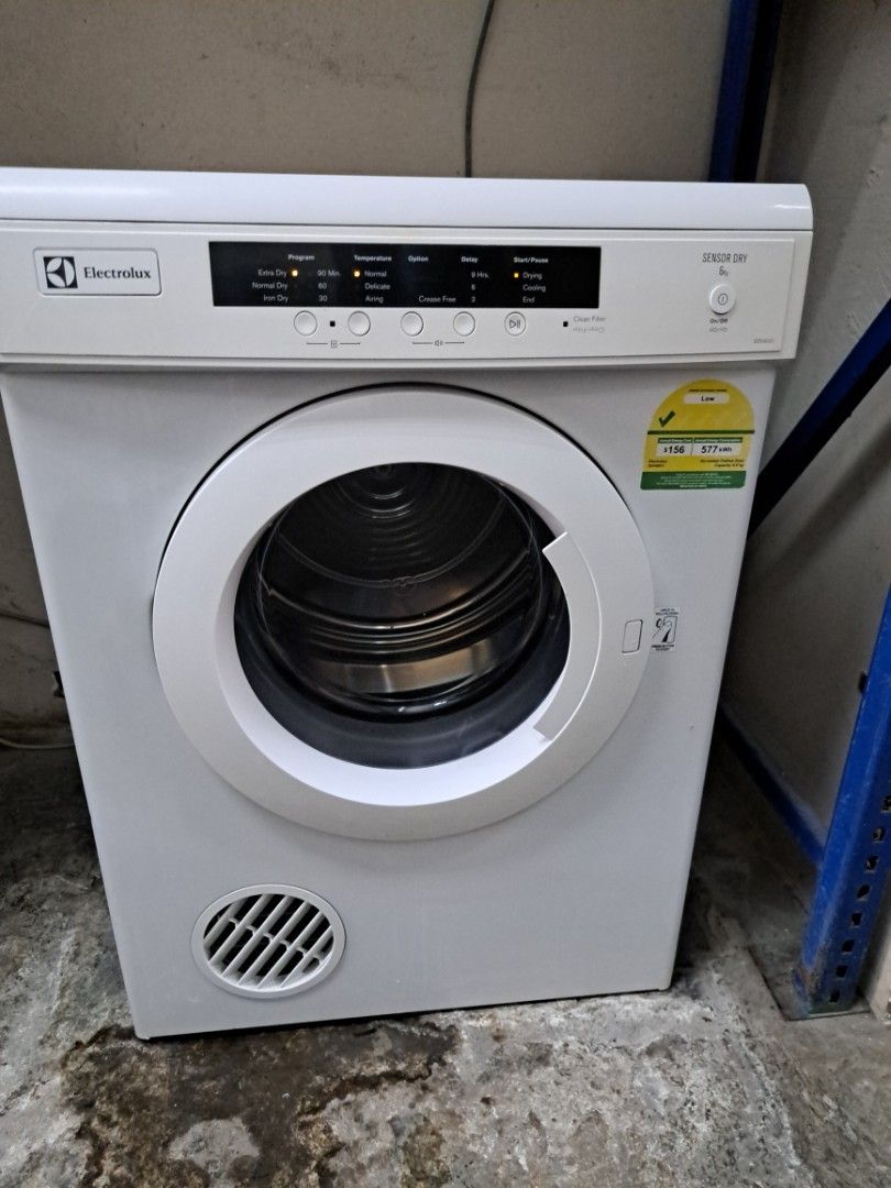 Electrolux 6kg sensor Dryer warranty 2months, TV & Home Appliances ...