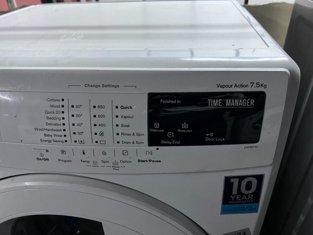ELECTROLUX 7.5KG Front-Loader Washing Machine EWF85743 (92674), TV ...