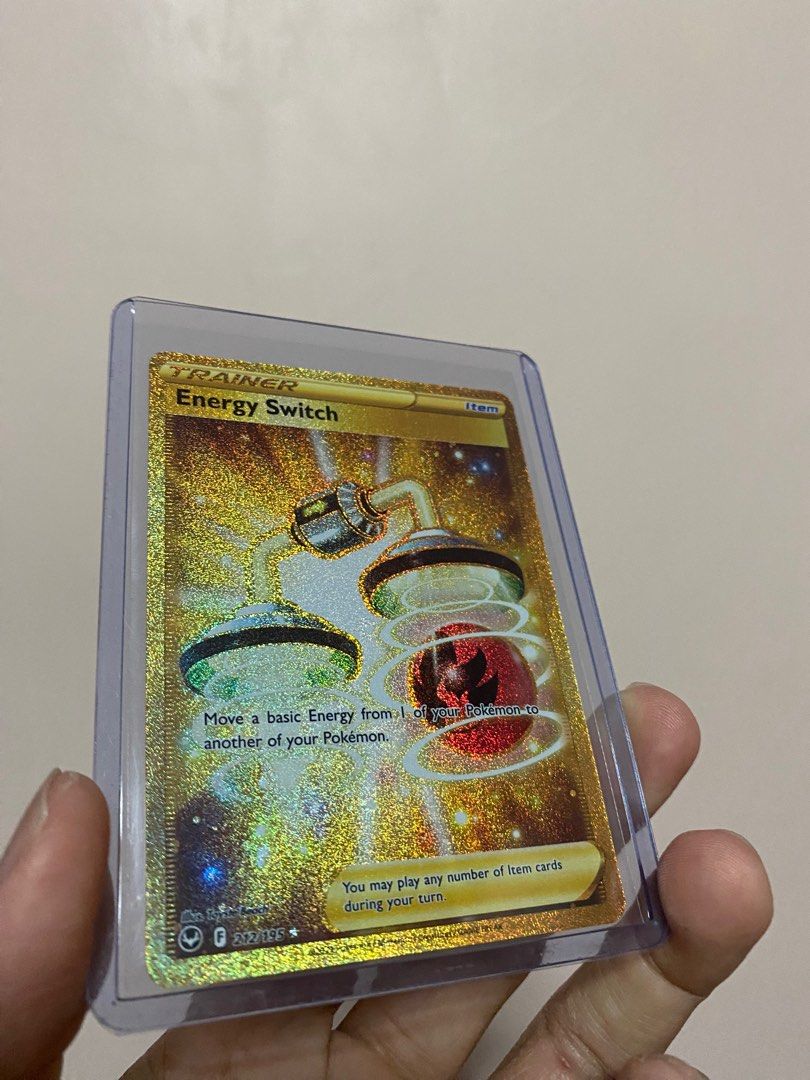 Energy switch pokemon gold card, Hobbies & Toys, Toys & Games on Carousell