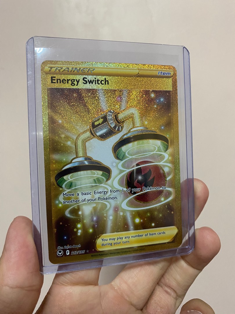 Energy switch pokemon gold card, Hobbies & Toys, Toys & Games on Carousell