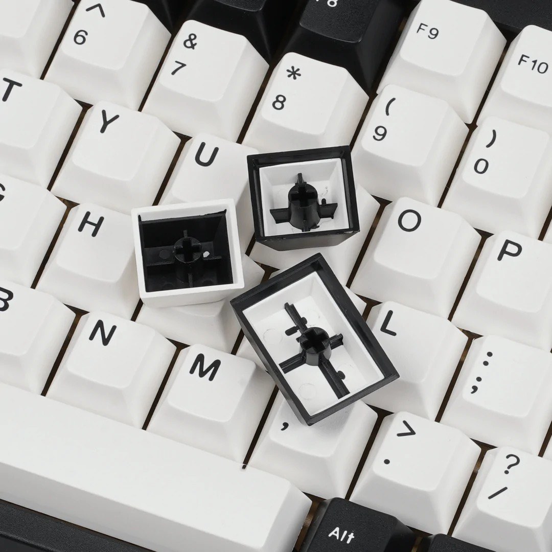 EnjoyPBT black and white keycaps, Computers & Tech, Parts & Accessories ...