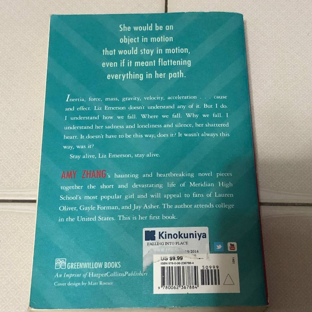 Falling Into Place Amy Zhang, Hobbies & Toys, Books & Magazines ...