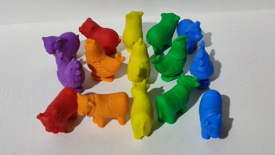 FARM ANIMALS Mini Rubber Toys, Hobbies & Toys, Toys & Games on Carousell