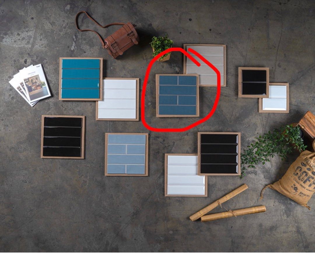 Feruni Tiles Manhattan Series - Subway Tiles - Denim/Blue Color ...