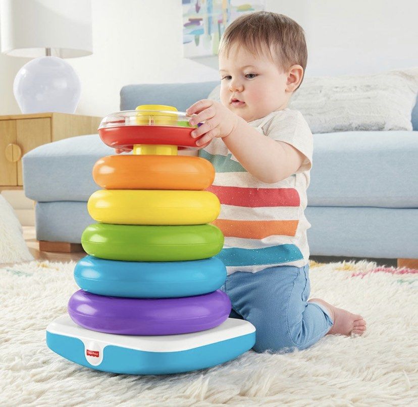 Fisher-Price Giant Rock-A-Stack, Babies & Kids, Infant Playtime on ...