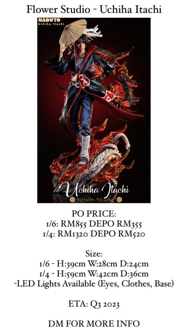Flower Studio - Uchiha Itachi, Hobbies & Toys, Toys & Games on Carousell