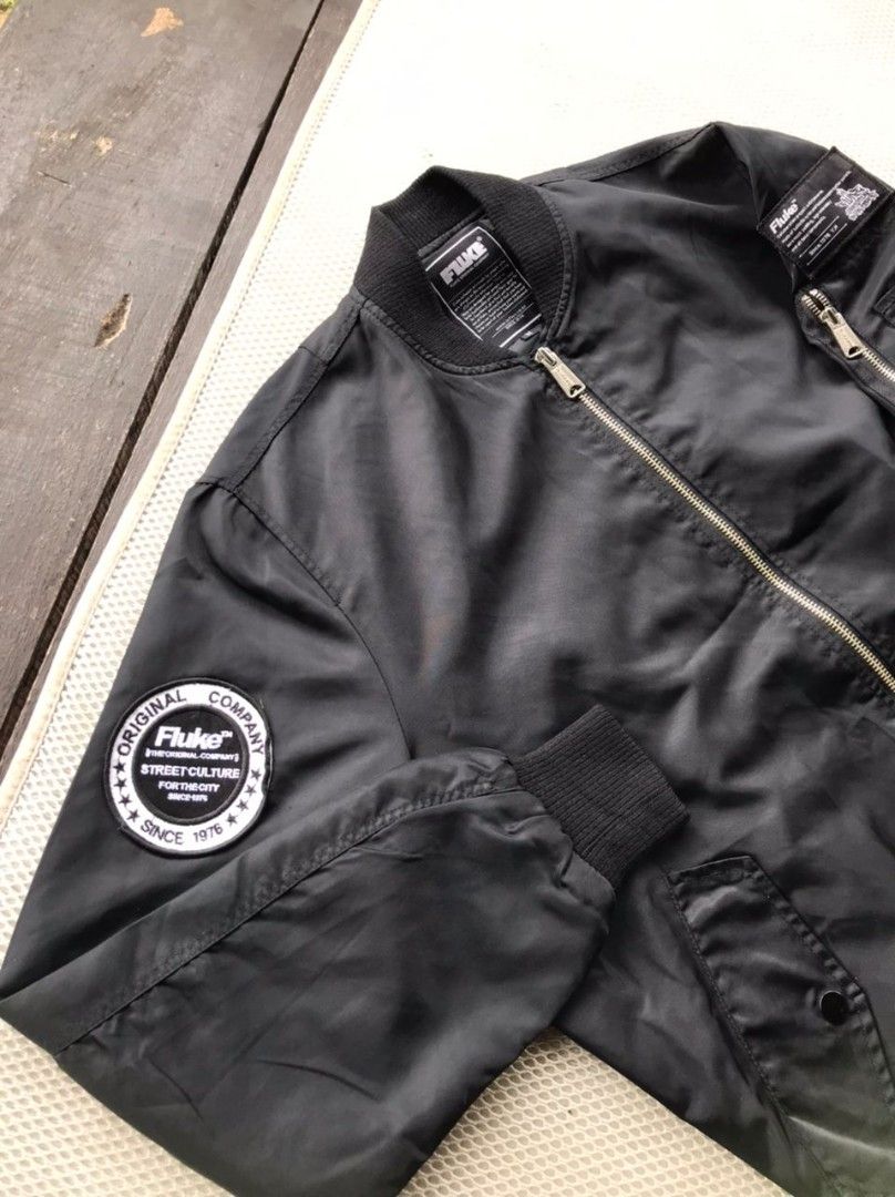 Fluke Original Company Bomba Jacket ( pit 23) Flight, Women's Fashion ...
