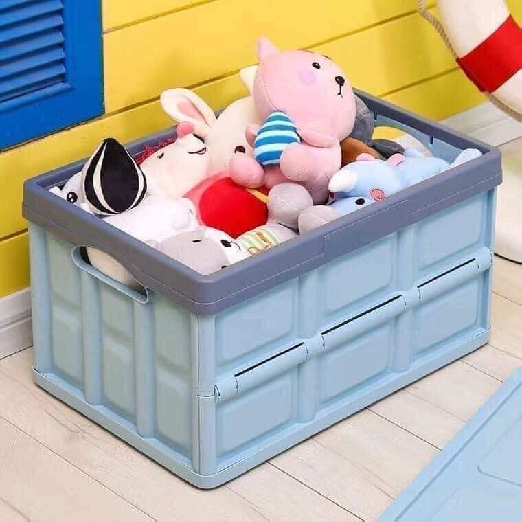 Foldable plastic storage box, Furniture & Home Living, Home Improvement ...