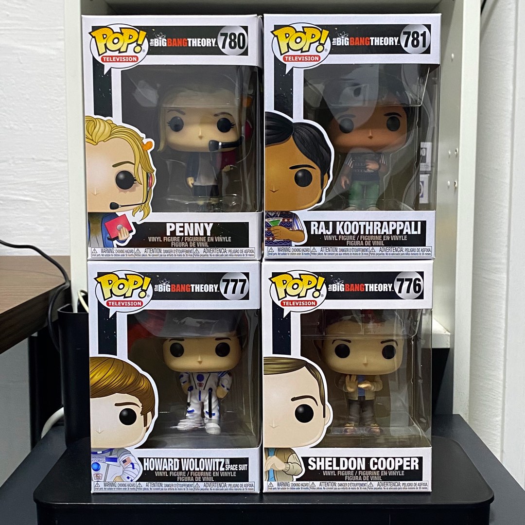 Funko Pop - Big Bang Theory/Leonard/Raj/Howard/Sheldon, Hobbies & Toys ...