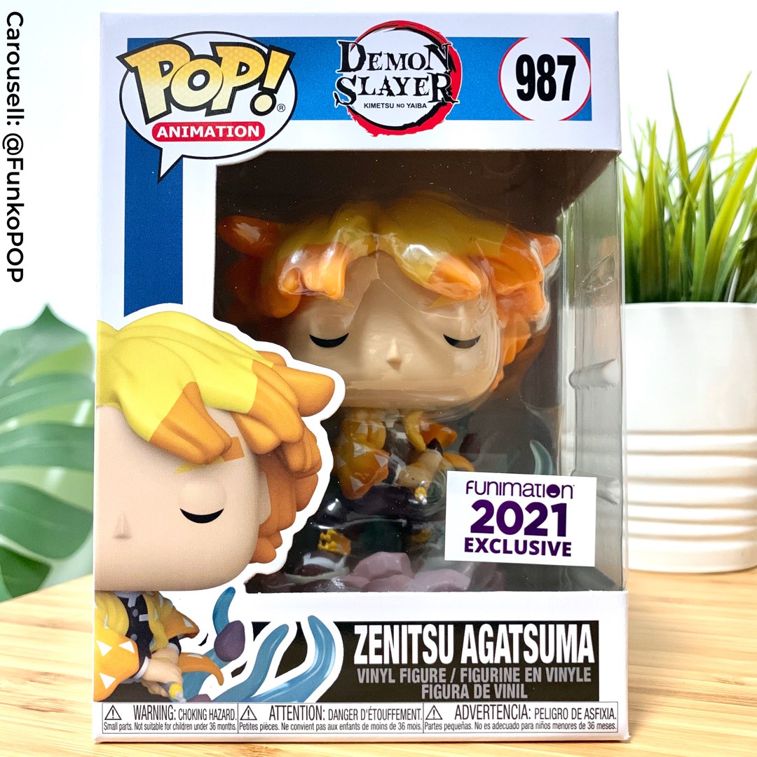 Funko Pop Demon Slayer Zenitsu Agatsuma Funimation 2021 Exclusive ...