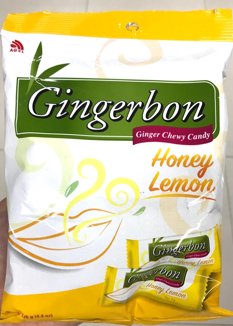 Gingerbon Honey Lemon Ginger Chewy Candy 125g, Food & Drinks, Packaged ...