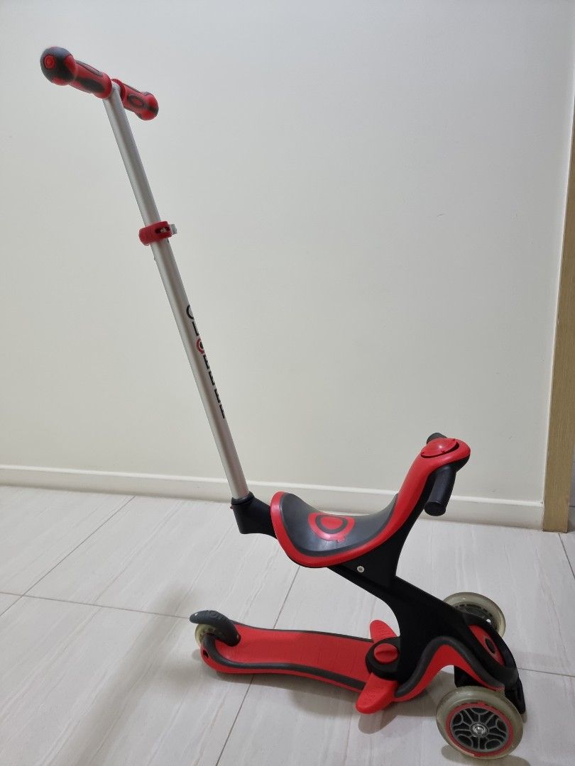 Globber 3 in 1 Scooter EVO (Red), Babies & Kids, Going Out, Other ...