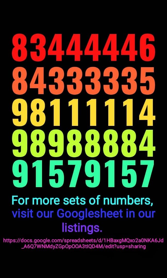 Golden Numbers Singtel Prepaid Huat Fancy Numbers, Mobile Phones ...