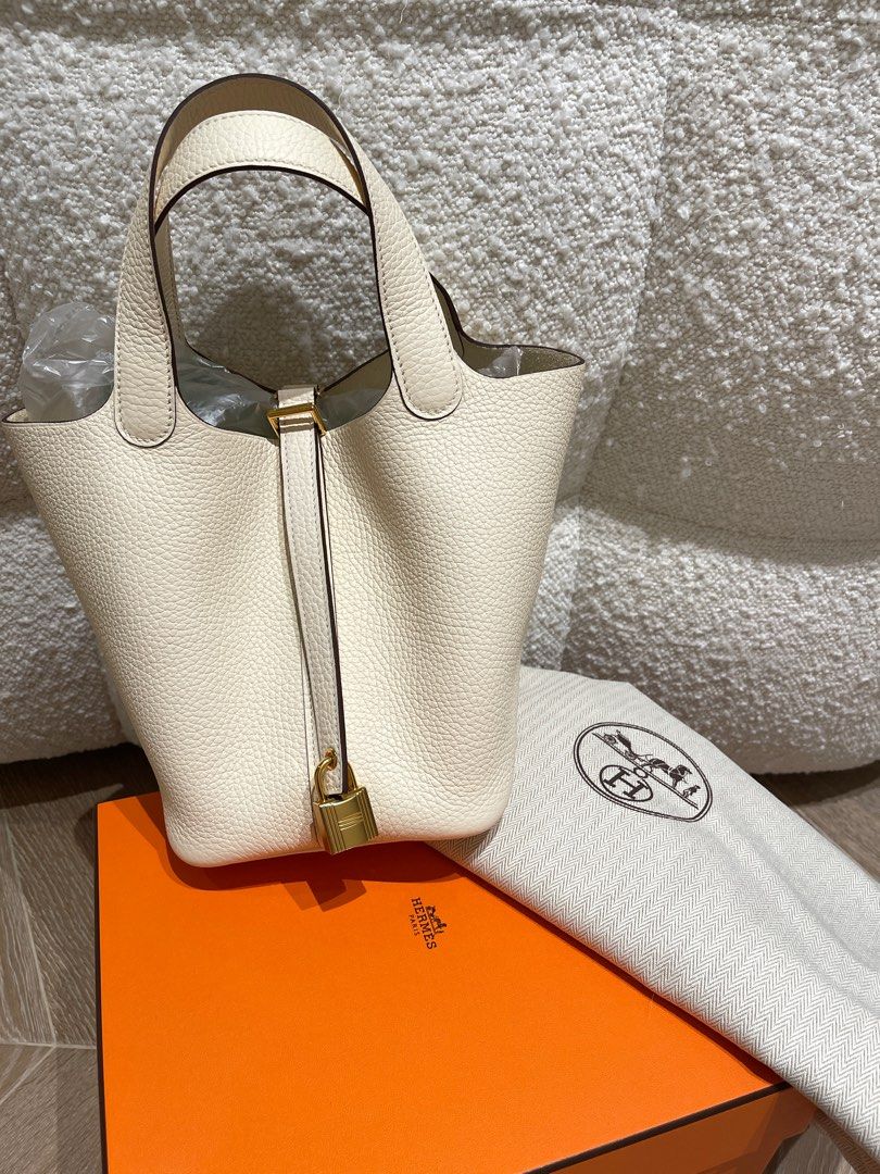 Hermes Picotin 18 Nata, Luxury, Bags & Wallets on Carousell