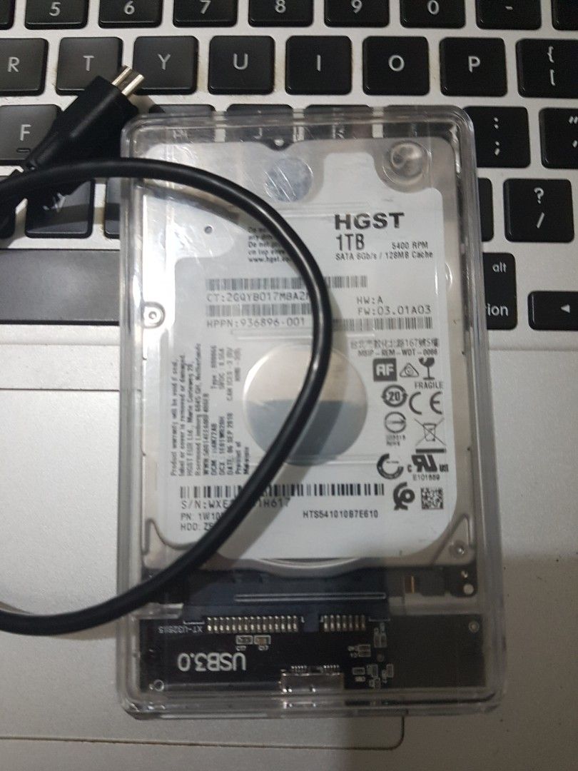 HGST 1tb external hard disk drive, Computers & Tech, Parts ...