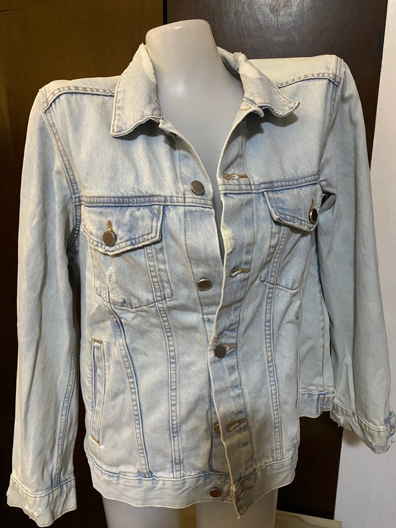 Hnm denim jacket, Women's Fashion, Coats, Jackets and Outerwear on ...
