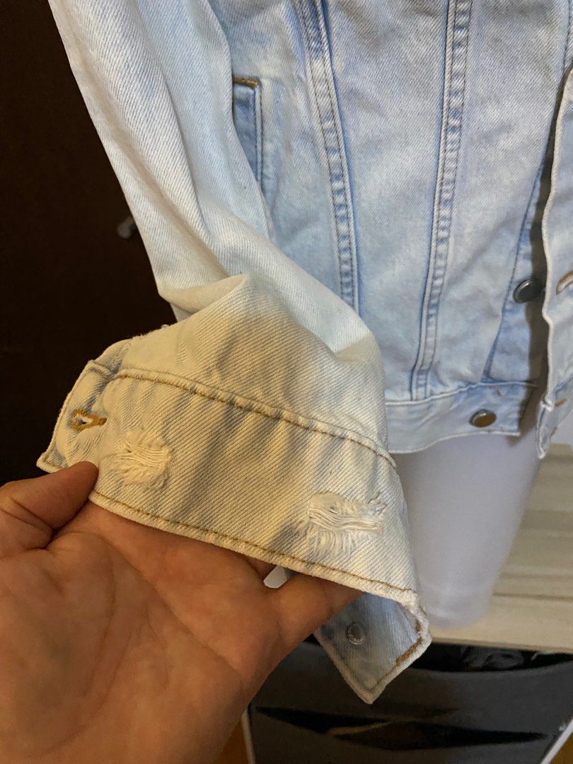 Hnm denim jacket, Women's Fashion, Coats, Jackets and Outerwear on ...