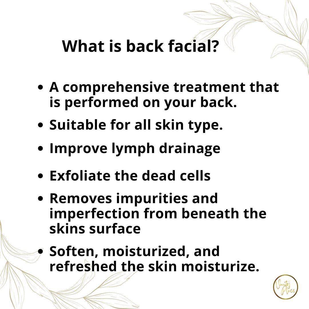 Homebased Back Facial 405 Jurong West Back Treatment Back Polish Back Acne Back Pimple