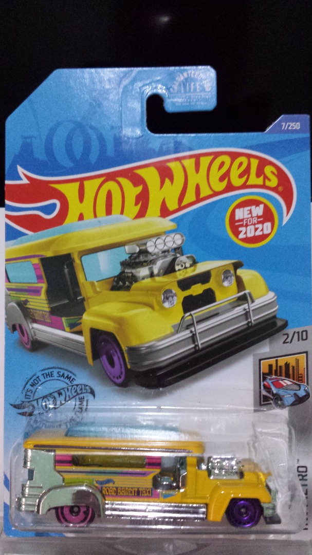 HOTWHEELS ROAD BANDIT ( YELLOW JEEP ) WITH NEW FOR 2020 LABEL/MARK ...