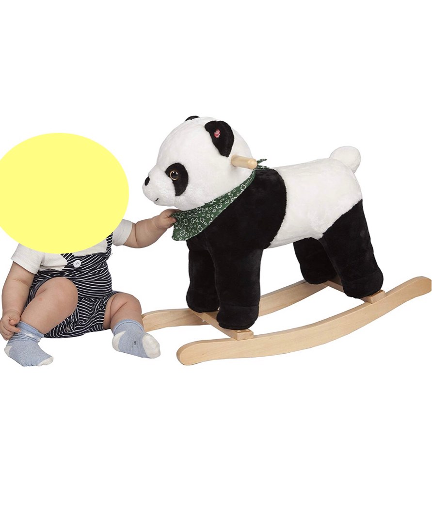 IC: Wooden Rocking Panda / rocker, Babies & Kids, Infant Playtime on ...