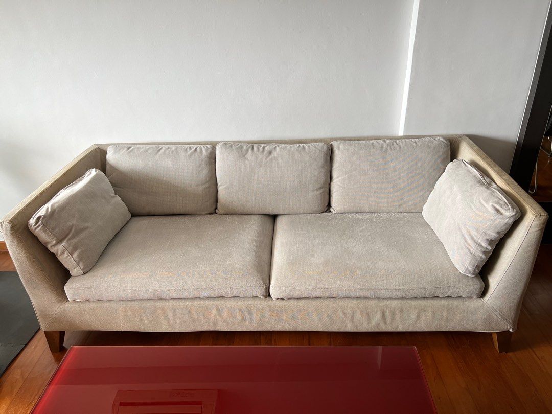 IKEA 3 seater sofa, Furniture & Home Living, Furniture, Sofas on Carousell