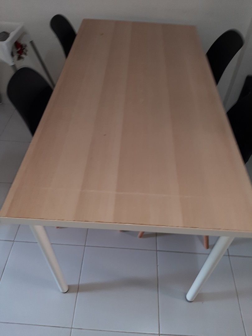 IKEA LONG TABLE DESK DINING, Furniture & Home Living, Furniture, Tables ...