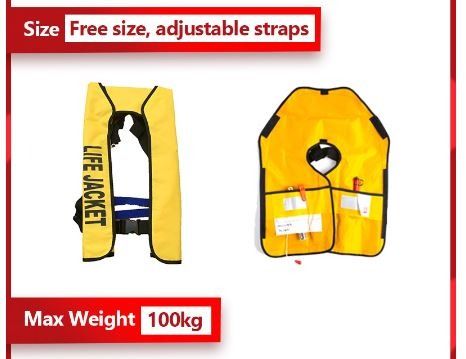 Inflatable Life Jacket | Life Vest PFD | Life Saving Float, Sports ...