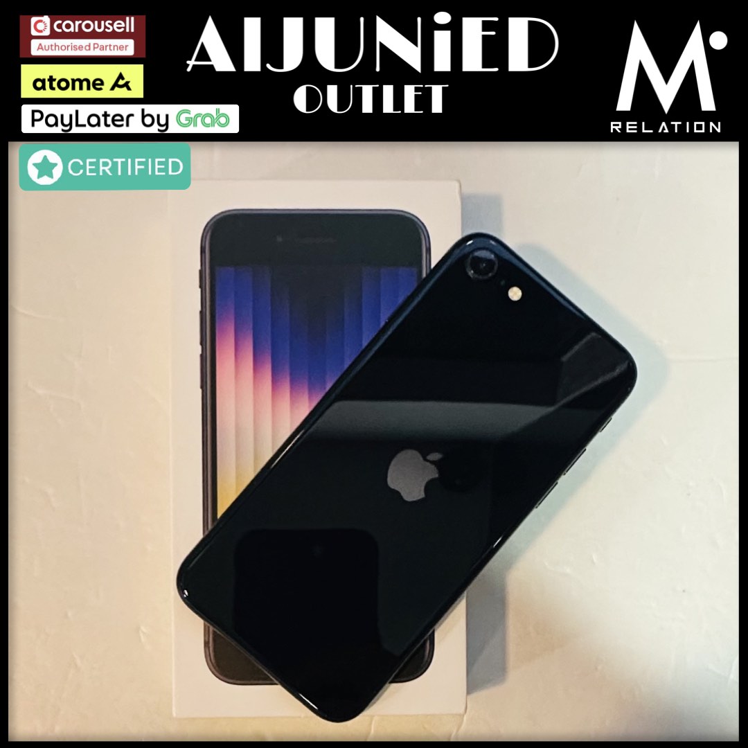 iPhone SE 2022 128GB Midnight (Thailand set) #1955, Mobile Phones ...