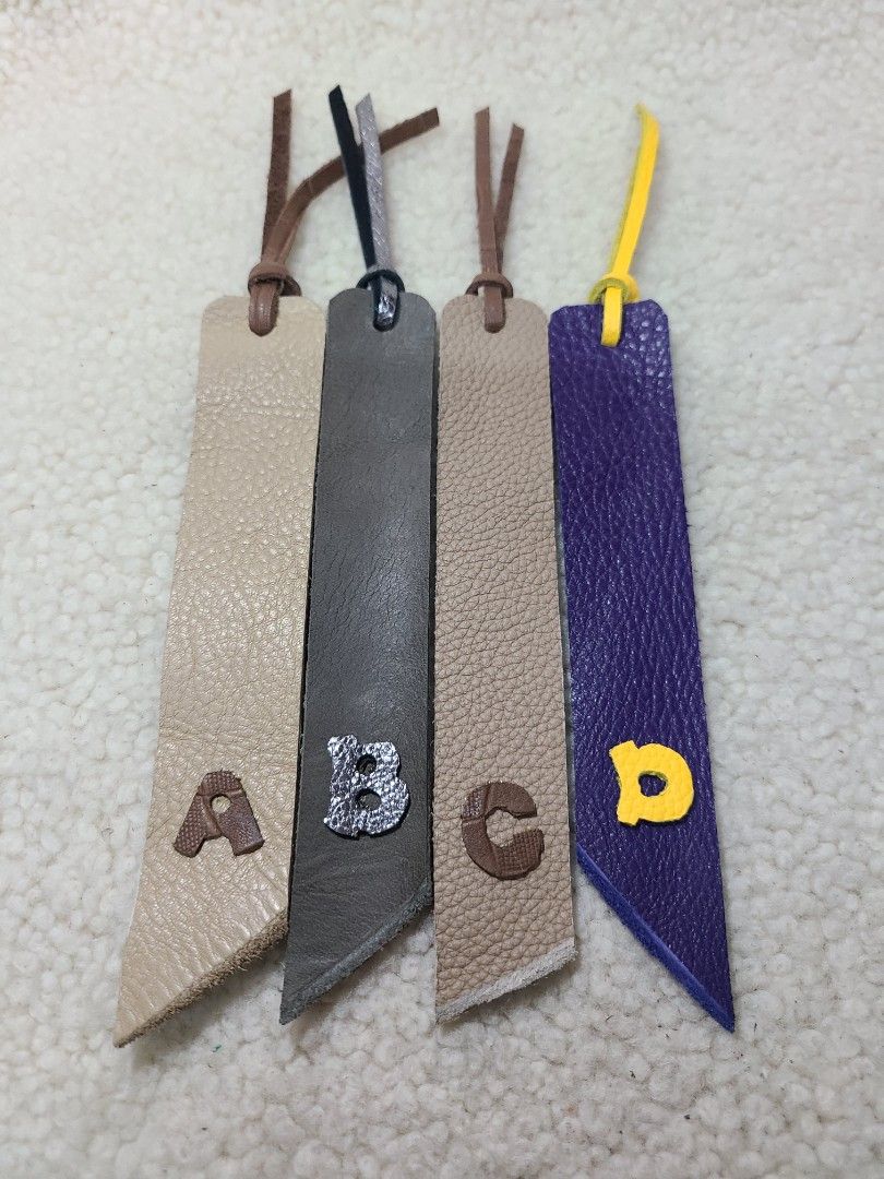 Italian Leather Bookmarks, Hobbies & Toys, Stationery & Craft, Handmade ...