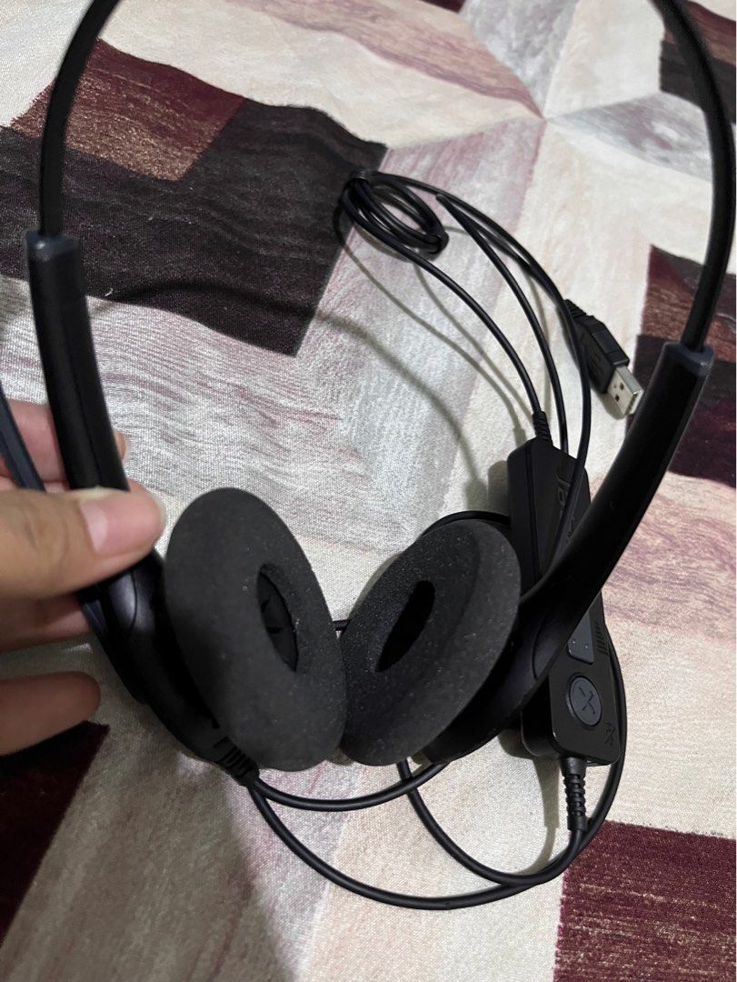 JABRA Noise Cancellation Headset Audio Headphones Headsets On Carousell