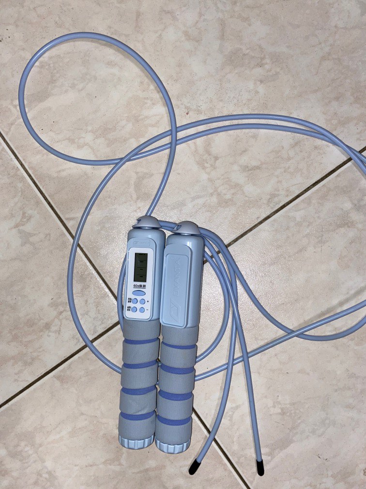 Jump rope with counter and weight setting, Sports Equipment, Exercise ...