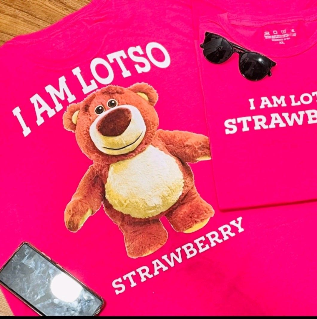 Kaos lotso jumbo baju lotso big size kaos beruang lotso, Fesyen Wanita ...