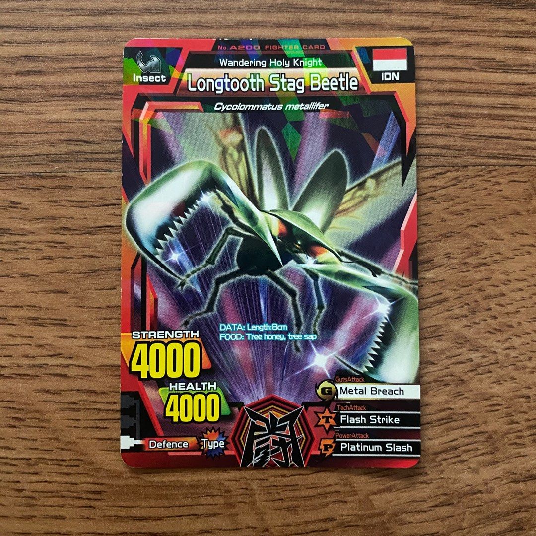 Kartu Animal Kaiser Fighter Komodo Dragon Bear Beetle Mantis, Toys ...