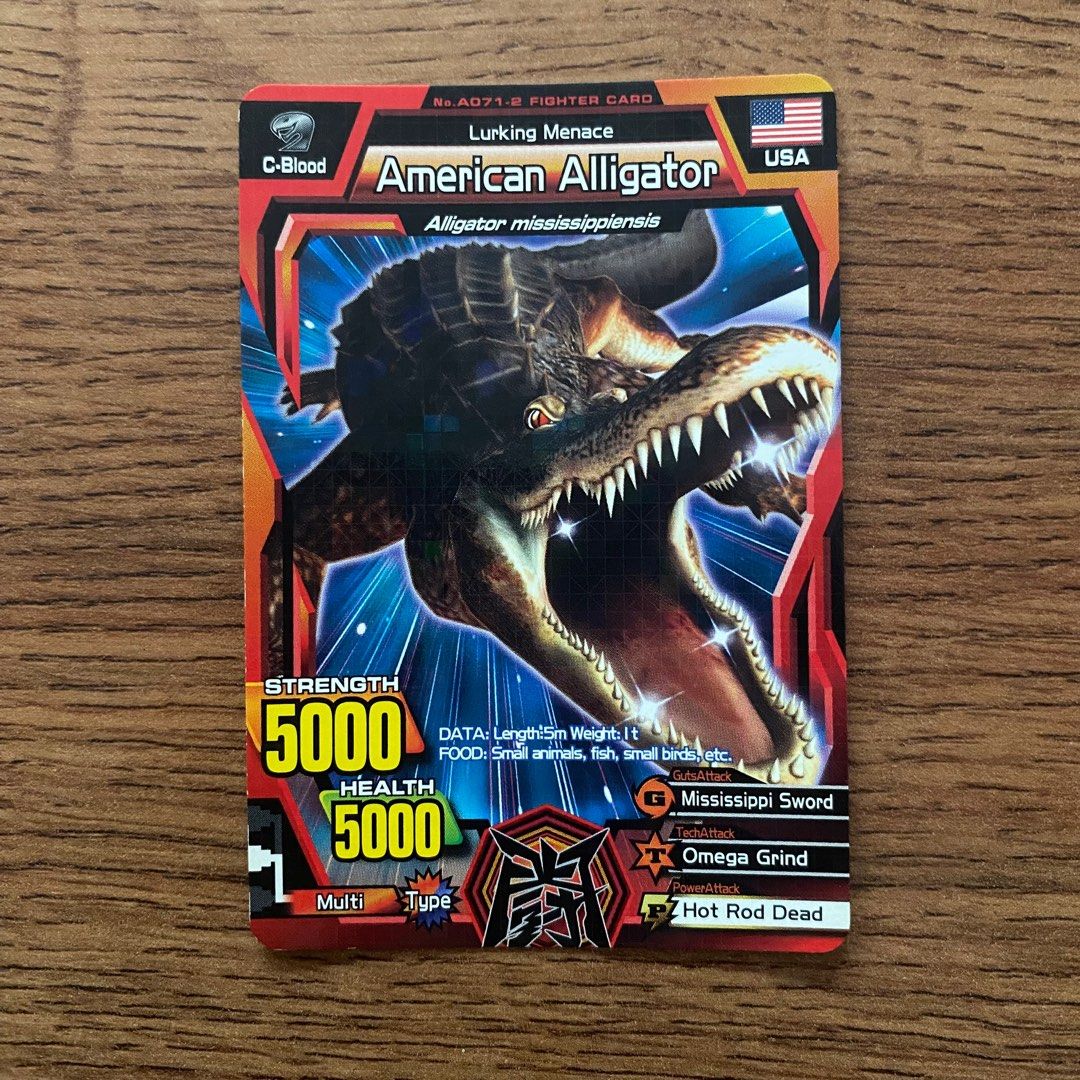 Kartu Animal Kaiser Fighter M4 Shark Cobra Alligator Elephant, Toys ...