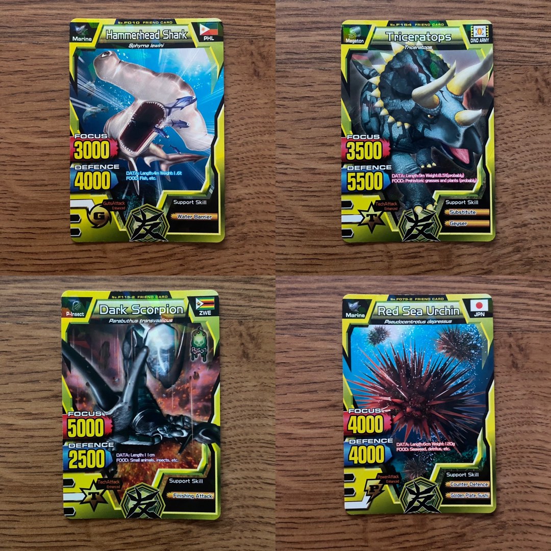 Kartu Animal Kaiser Friend M2 Hammerhead Triceratops Scorpion Urchin ...