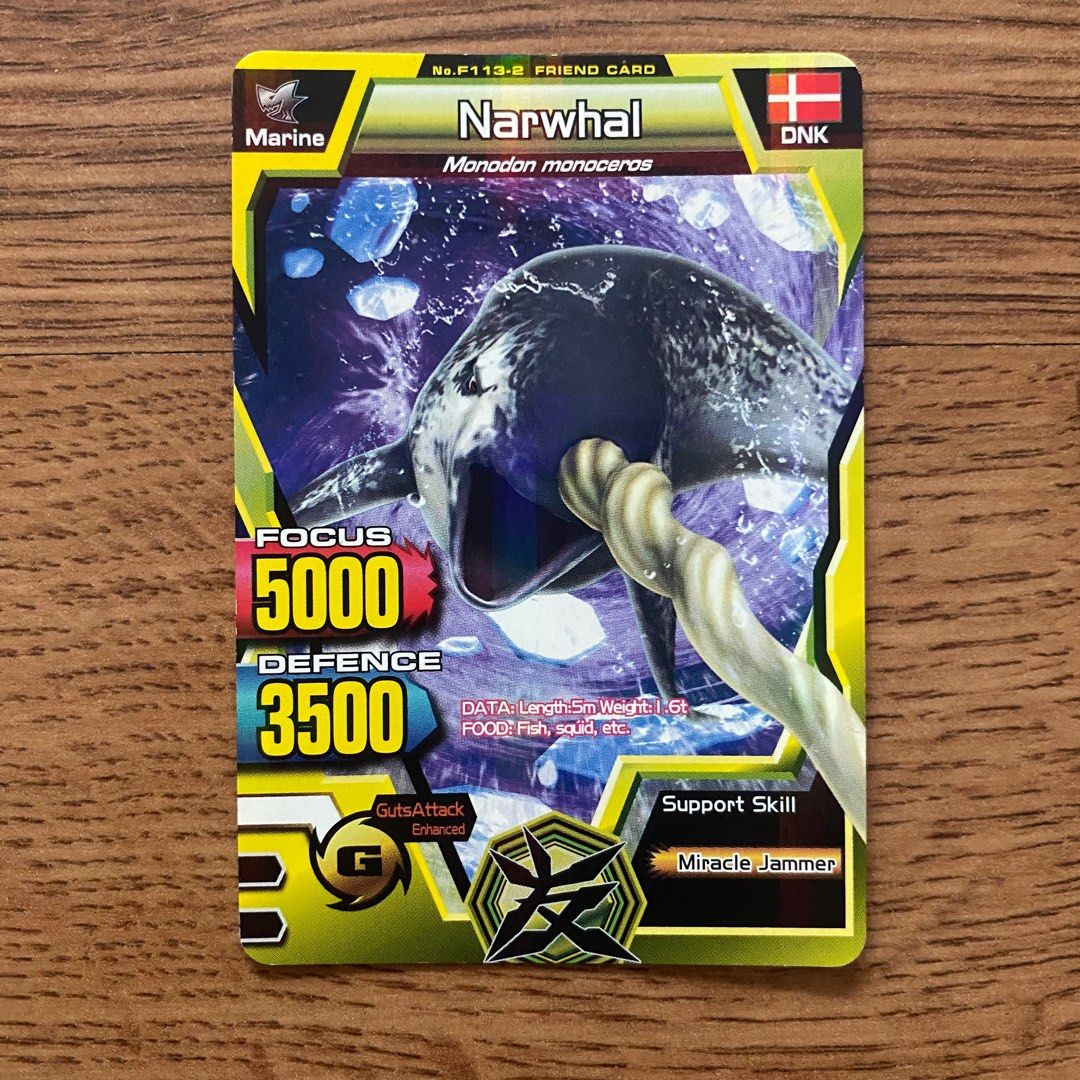 Kartu Animal Kaiser Friend Narwhal M1 Asli, Toys & Collectibles ...