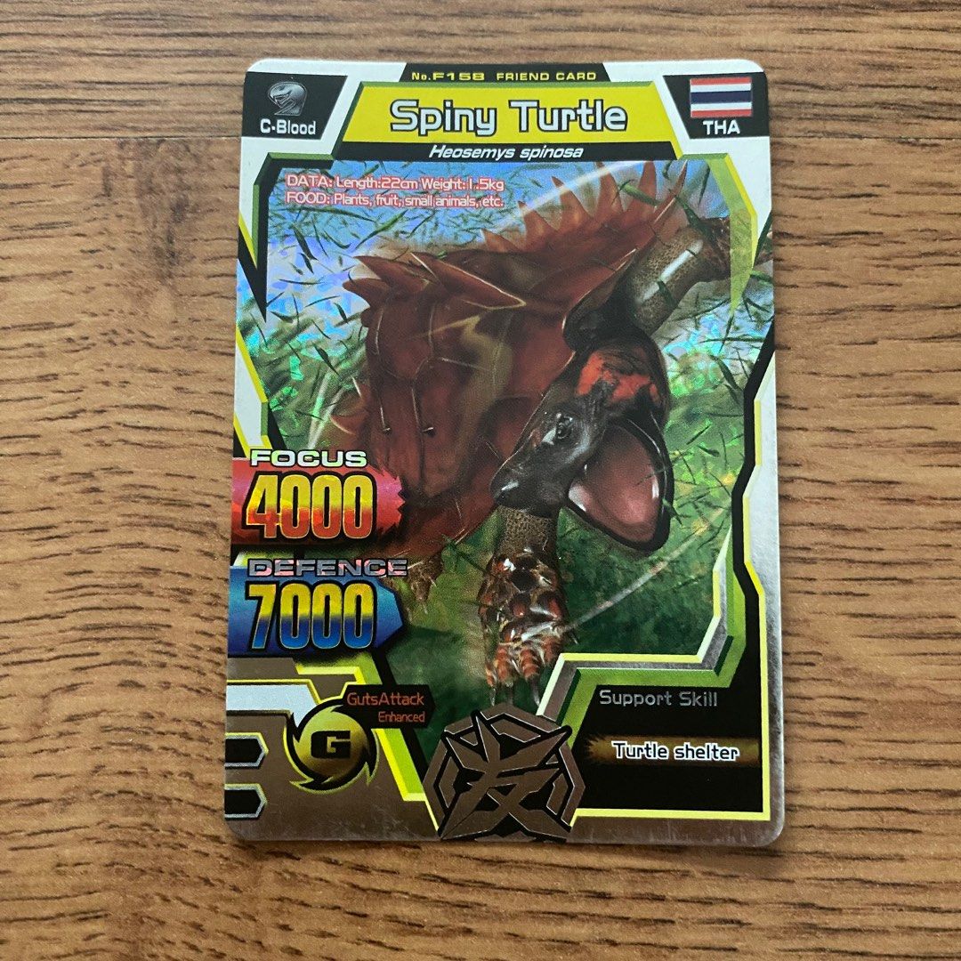 Kartu Animal Kaiser Silver Rare Spiny Turtle/Alien Egg, Toys ...