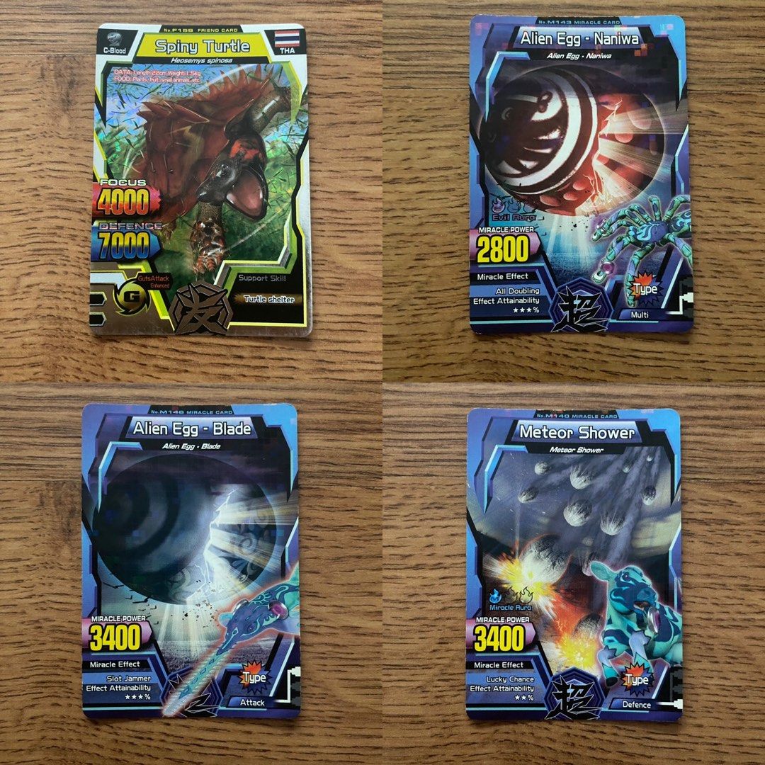 Kartu Animal Kaiser Silver Rare Spiny Turtle/Alien Egg, Toys ...