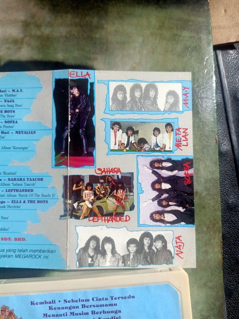 Kaset Mega Rock (1990) warnada, Hobbies & Toys, Music & Media, CDs ...