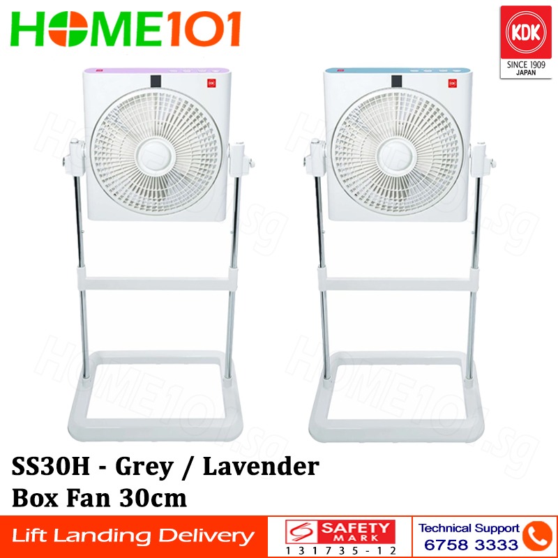 KDK Box Fan 30cm w/Timer Stand SS30H, Furniture & Home Living, Lighting ...