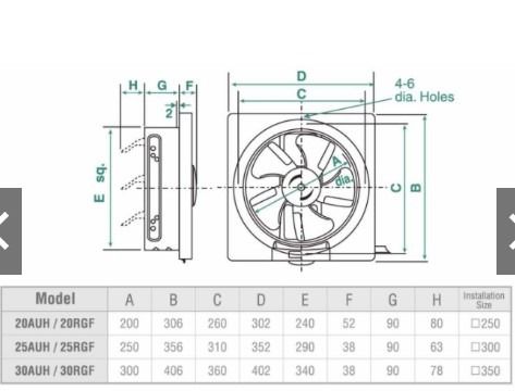KDK Wall Mount Ventilating Fan 20-30cm 20AUH / 25AUH / 30AUH, Furniture & Home Living, Lighting ...