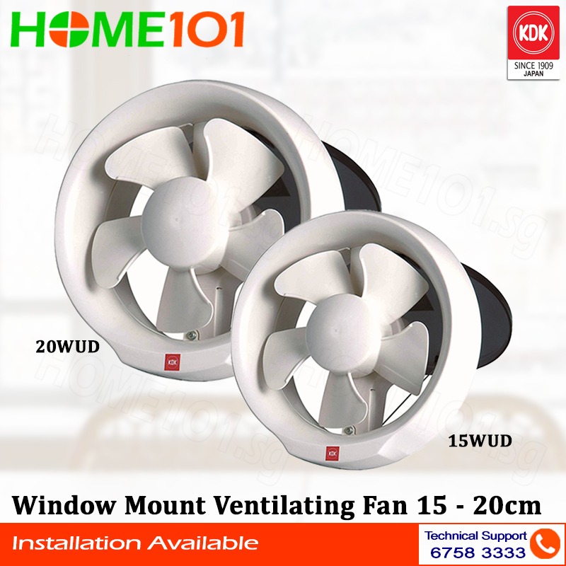 KDK Window Mounted Ventilating Fan 15cm / 20cm [15WUD][20WUD ...