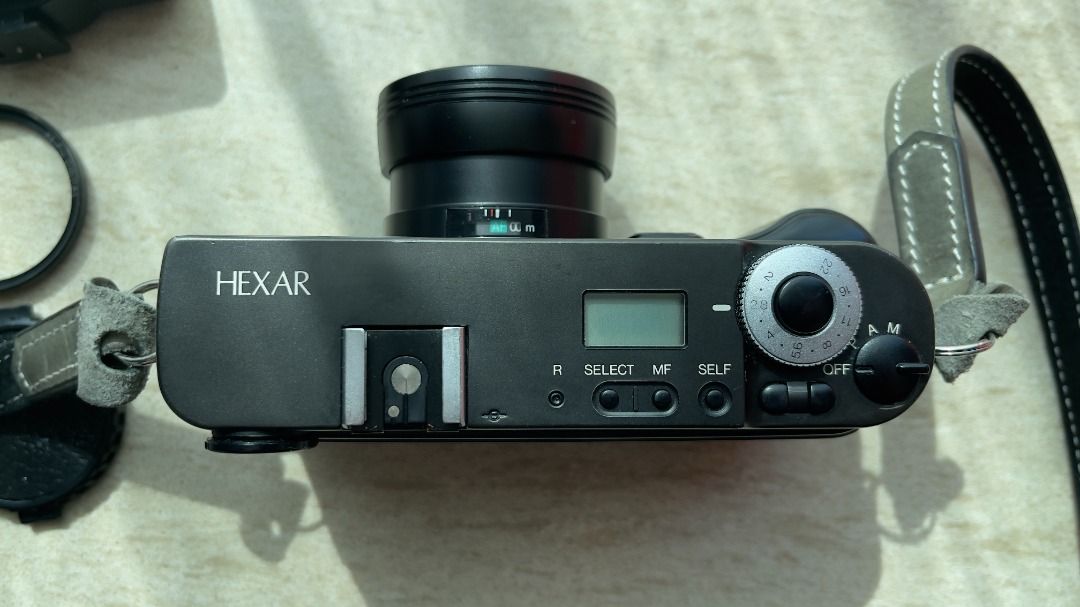 Konica Hexar AF Black + HX-14 Flash, 攝影器材, 相機 - Carousell