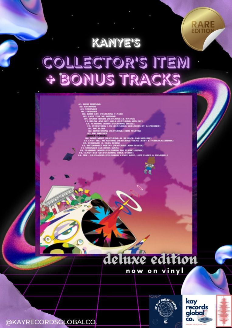 [LAST SEALED COPY] KANYE WEST GRADUATION VINYL RECORD | DELUXE ...