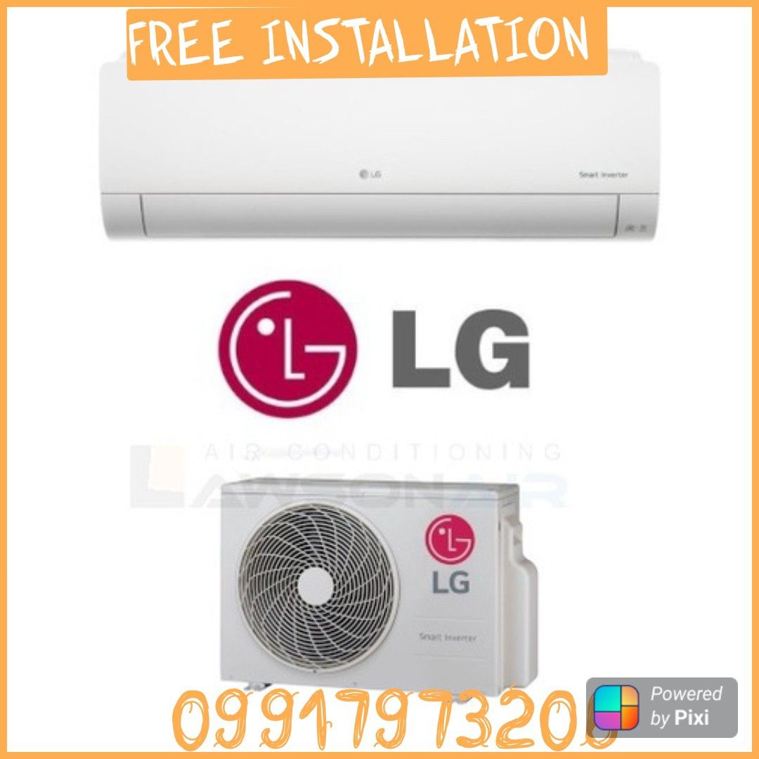 LG split type inverter Aircon with free installation brand new factory ...